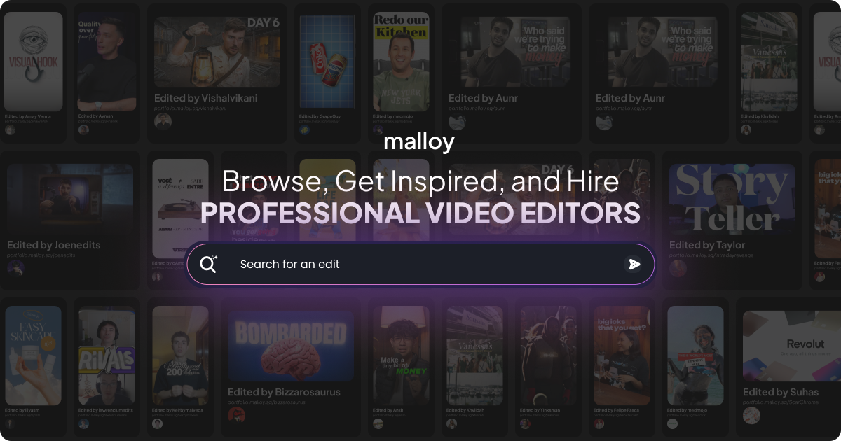 Malloy | The World's Destination for Video Editors
